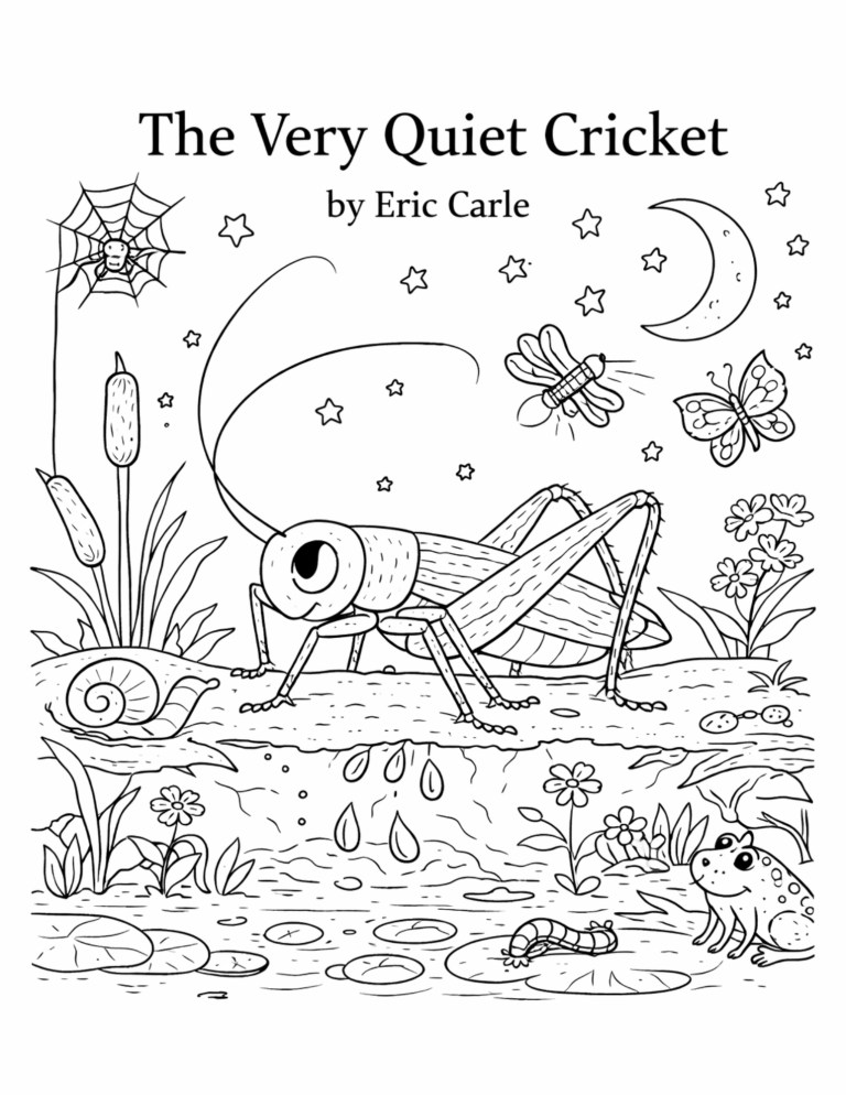 Eric Carle Coloring Pages Printables for Kids (Preschool & Kindergarten ...